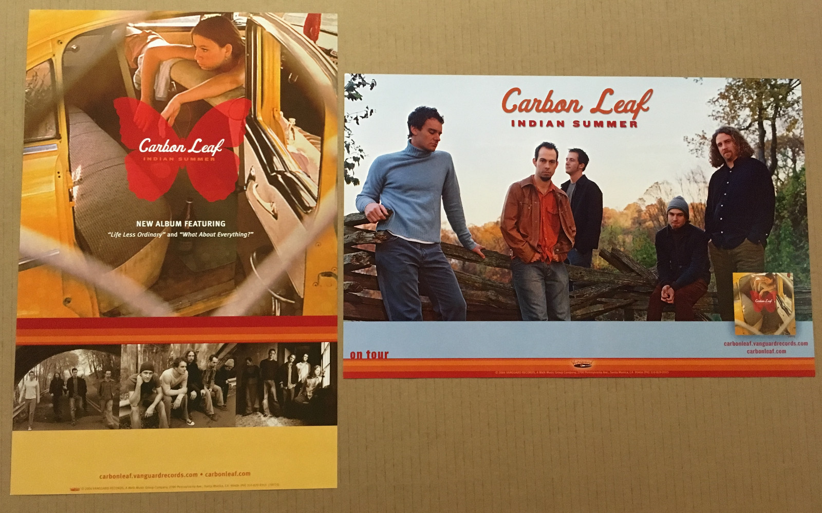 CARBON LEAF Rare 2004 DOUBLE SIDED PROMO POSTER for Indian Summer CD ...