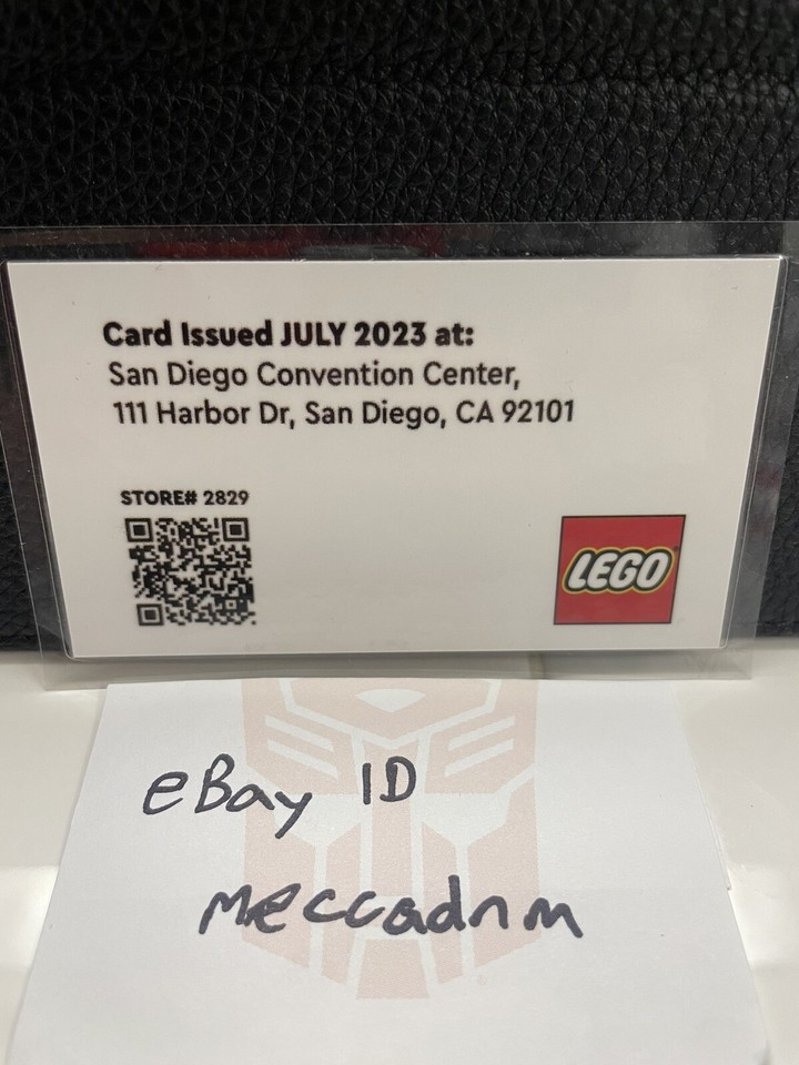 SDCC 2023 LEGO COMIC CON EXCLUSIVE BRICKBUSTER MEMBERSHIP CARD set ...