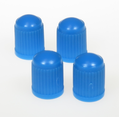 (4) BLUE TIRE VALVE CAPS WITH NITRILE SEAL, TPMS SAFE | eBay