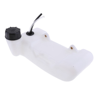 White Plastic Gas Fuel Tank for Scooter Gokart Mini Bike 43CC 47CC 49CC ...