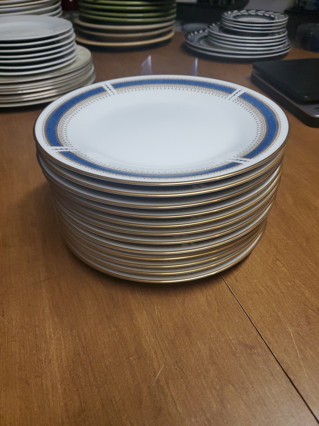 12 Noritake Blue Dawn 6611 Salad Plates 8 1/4" Never Used Japan (Bin 37 ...
