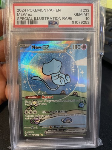 Mew EX 'Bubble Mew' SIR 232/091 - PSA 10 - Paldean Fates - Pokemon ...
