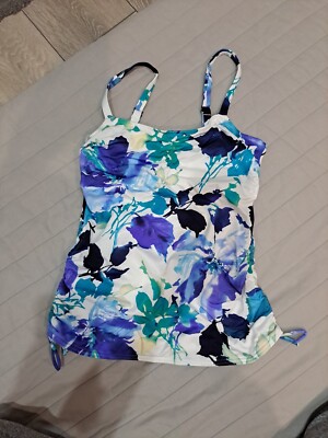 BNWT Fantasie Adjustable Side Tankini Top Swimwear, Blue Size 32D | eBay UK