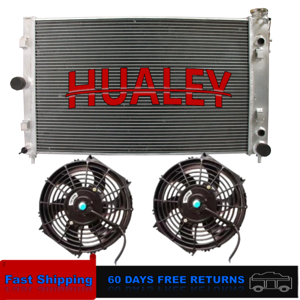 Alu Radiator+Fan FOR 2004-2007 05 Holden Statesman WL Commodore VZ V8 ...