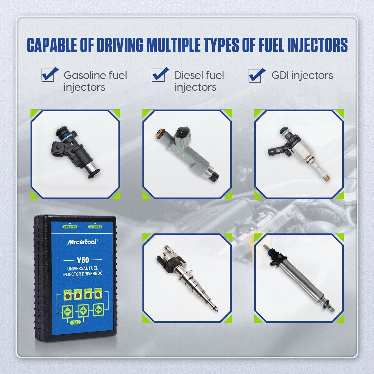 Universal Fuel Injectors Tester Cleaner DIY Gasoline Diesel Signal ...