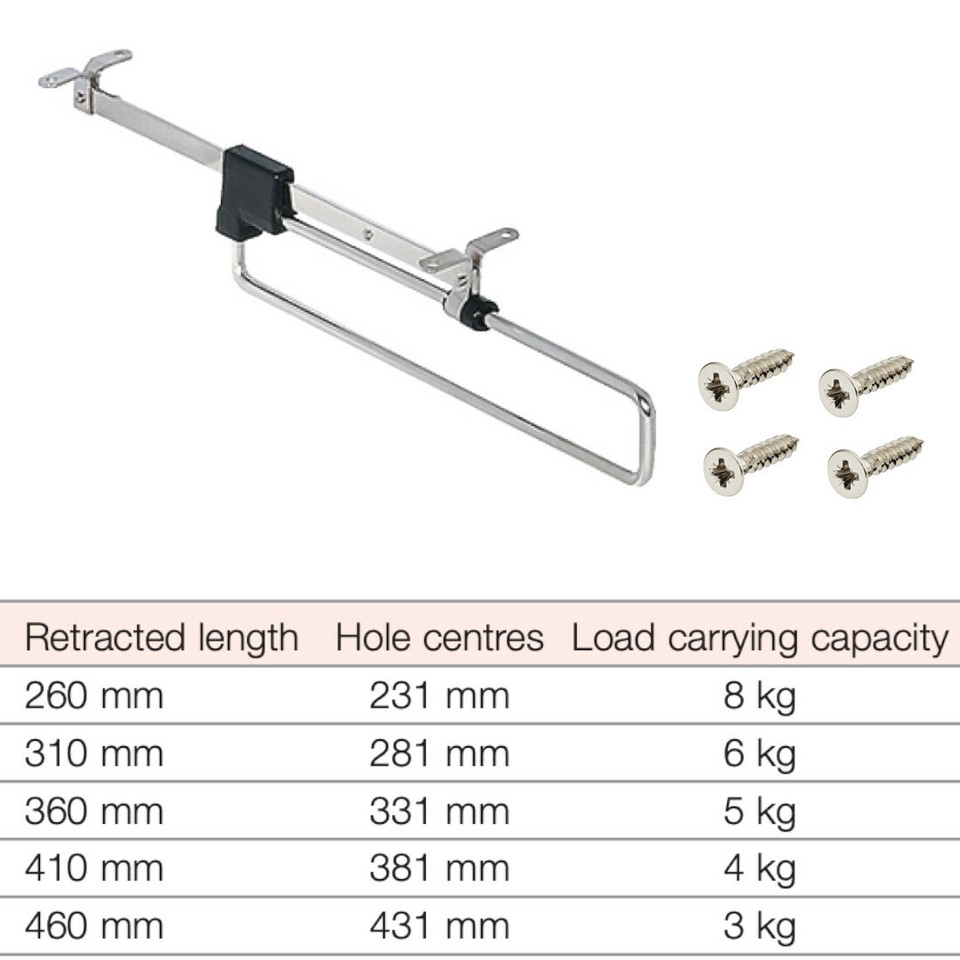 HAFELE WARDROBE RETRACTABLE PULL OUT RAIL HANGING STORAGE | eBay