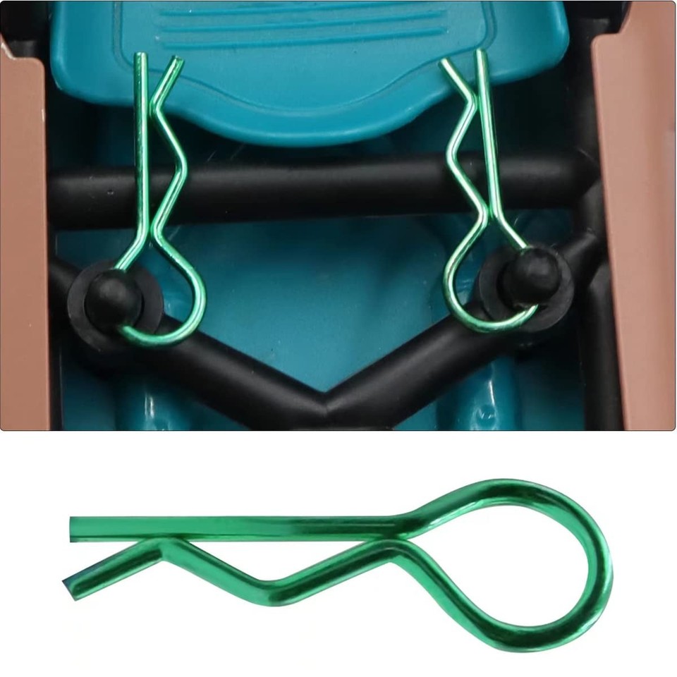 180pcs Universal RC Body 1.5mm x 24mm, Black, gold, green, blue, silver ...