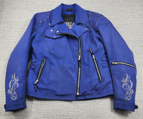 Vulcan Motorcycle Gear Jacket Womens Large Blue Textile Waterproof ...