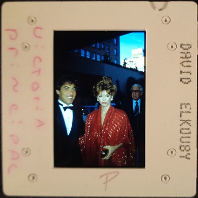 BR8-373 80s VICTORIA PRINCIPAL DALLAS CELEBRITY CANDID ORIG 35MM COLOR ...