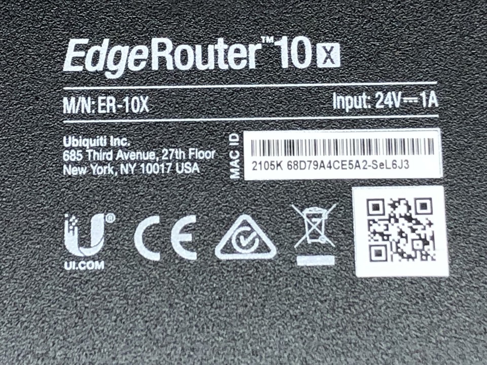 Ubiquiti UniFi EdgeRouter ER-10X 10-Port Gigabit Ethernet PoE ...