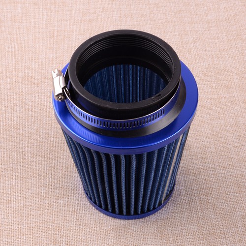 3" 76mm Blue High Flow Cold Air Intake Cone Replacement Dry Air Filter ...