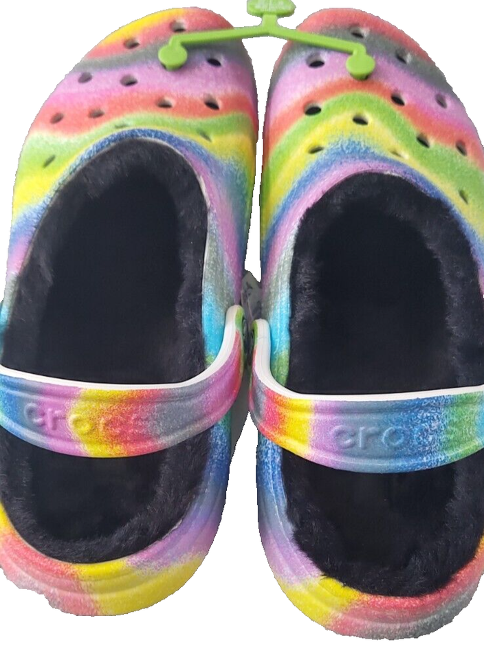 Crocs Men's Classic Lined Spray Dye Multi-Color Clog Size 12 | eBay