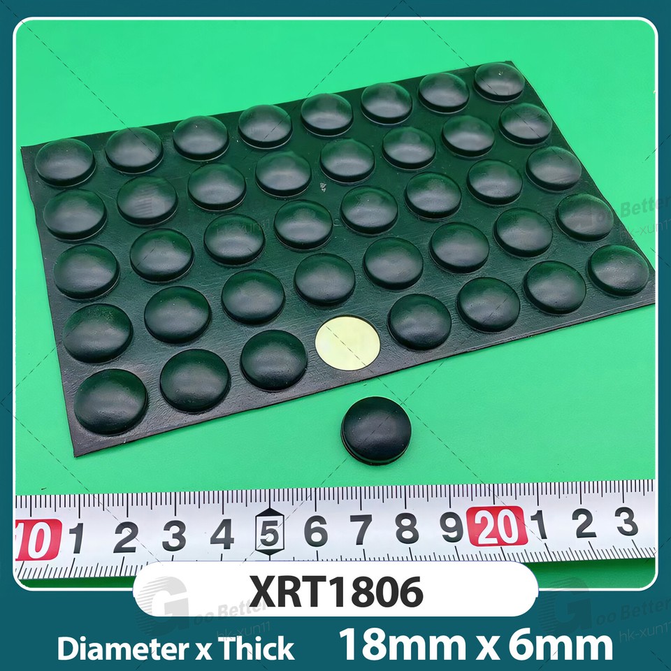 RUBBER FEET Self Adhesive Black Bumper Stops, Door Buffer Rubber Pads ...