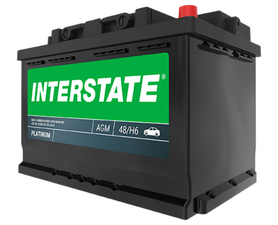 Interstate Batteries Automotive AGM Battery 48/H6 12V 70Ah MTX-48/H6 ...