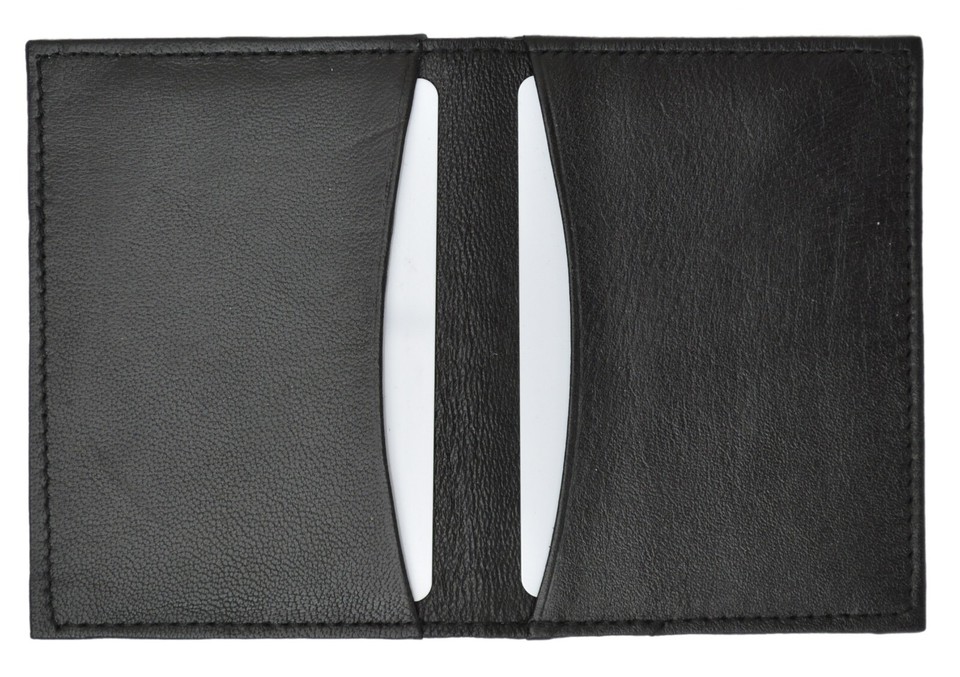 Slim Thin Leather Credit Card ID Mini Bifold Wallet Holder Driver's ...