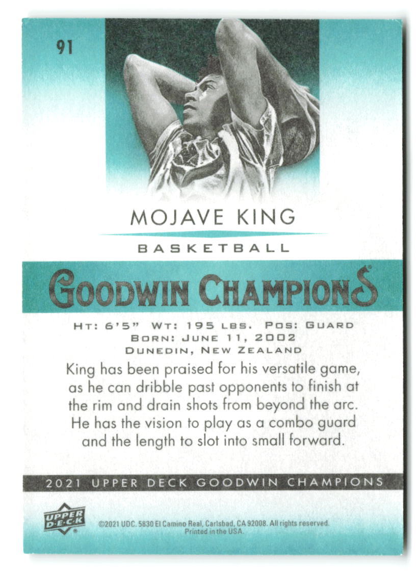 2021 Upper Deck Goodwin Champions Mojave King #91 MULTISPORT Card | eBay