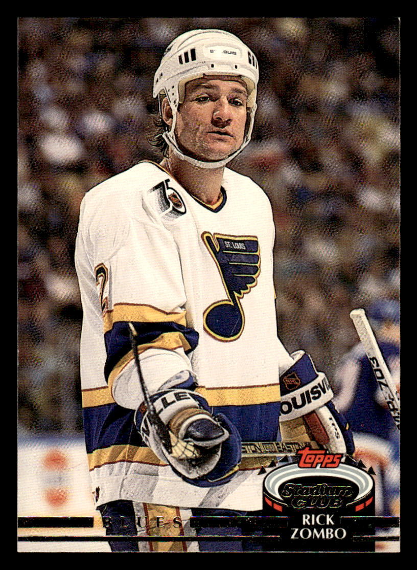 Rick Zombo 1992 Stadium Club #100 St. Louis Blues | eBay