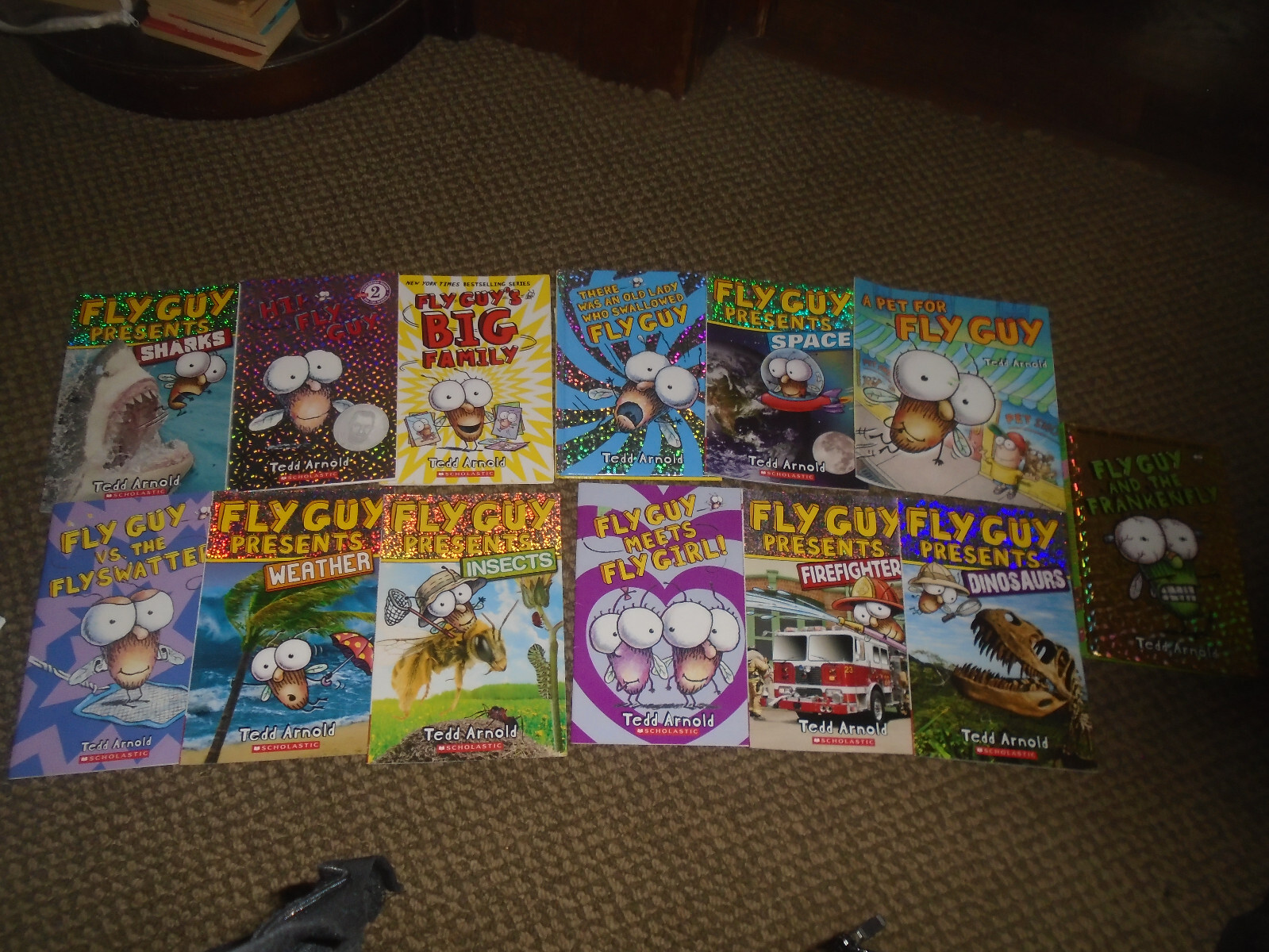 13 Children's Picture Books Tedd Arnold: Fly Guy -Sharks/Insects/Space ...