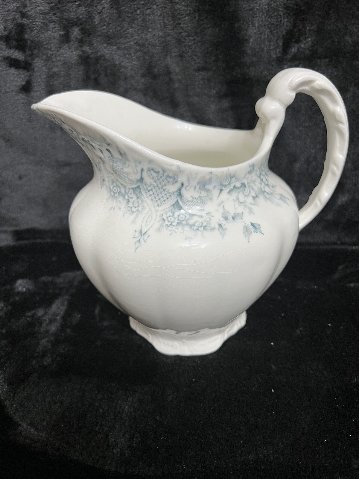 Knowles, Taylor & Knowles K.T. & K. Porcelain China Pitcher W/Teal ...