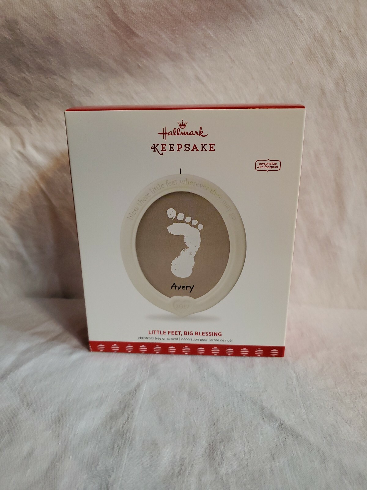 Little Feet, Big Blessing Baby's Footprint 2017 Hallmark Porcelain ...