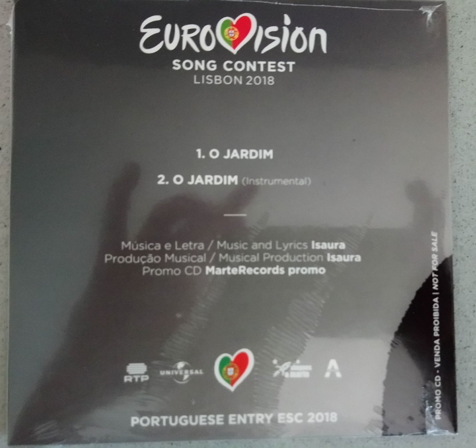 EUROVISION 2018 PORTUGAL ENTRY CLAUDIA PASCAL "O JARDIM" PROMO CD | eBay