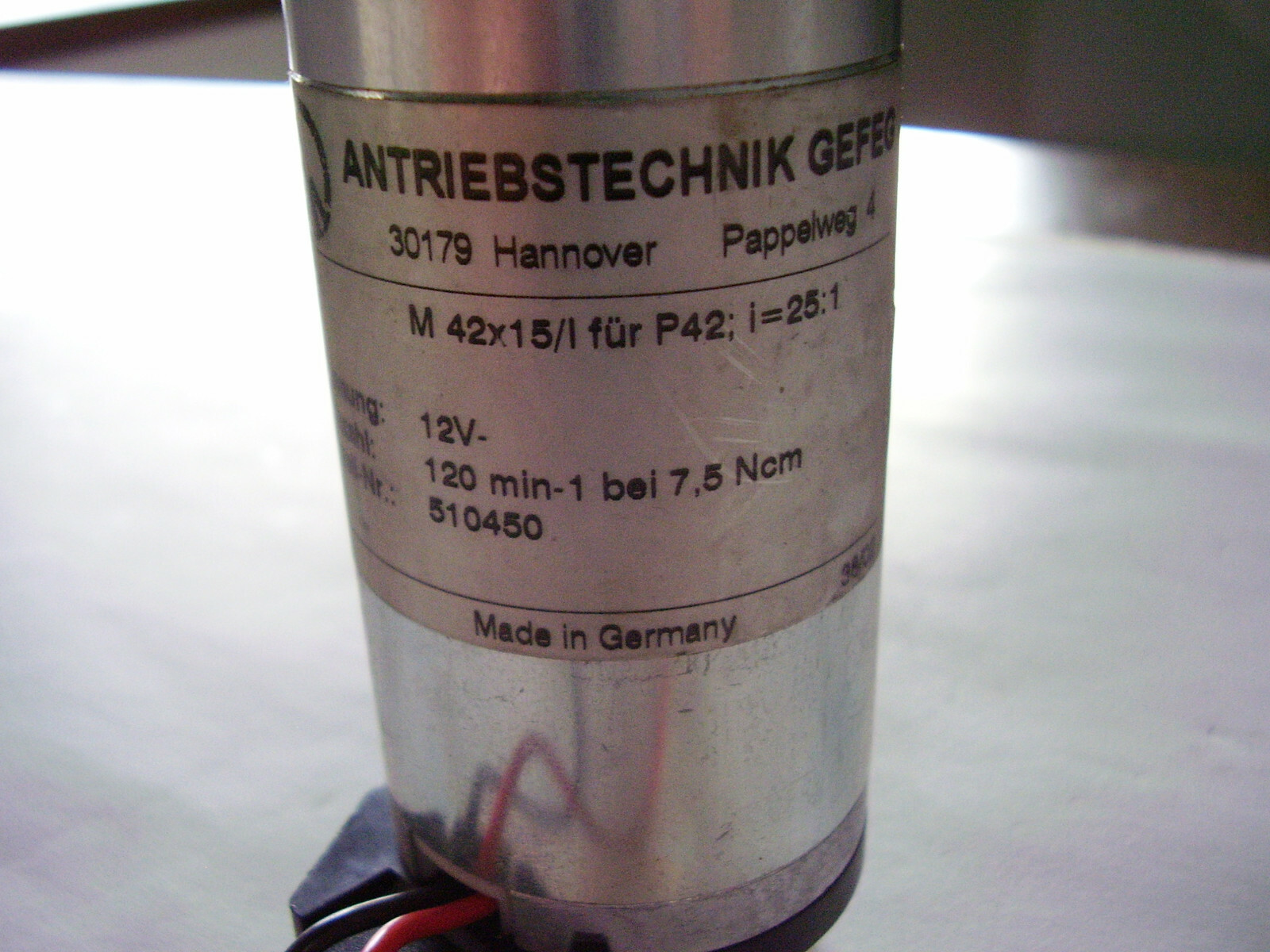 DC Motor Antriebstechnik Gefeg M42x15/I | eBay