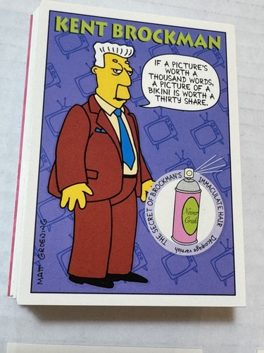 1993 SKYBOX THE SIMPSONS SERIES 1 TRADING CARDS COMPLETE SET S1-40 R1 ...