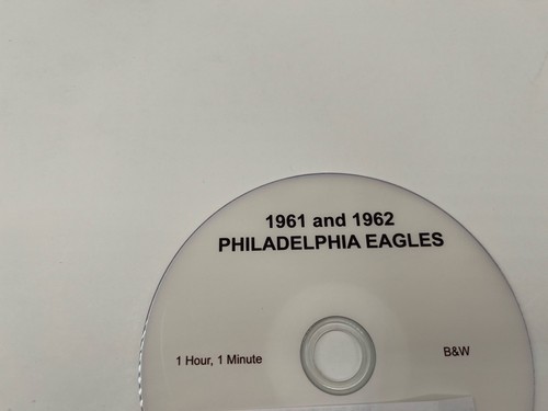 1961 & 1962 Philadelphia Eagles Season Highlights Original Copy DVD | eBay