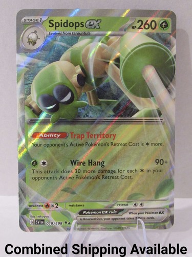 Spidops ex - 019/198 SV01: Scarlet & Violet Base Set NM Holo English ...