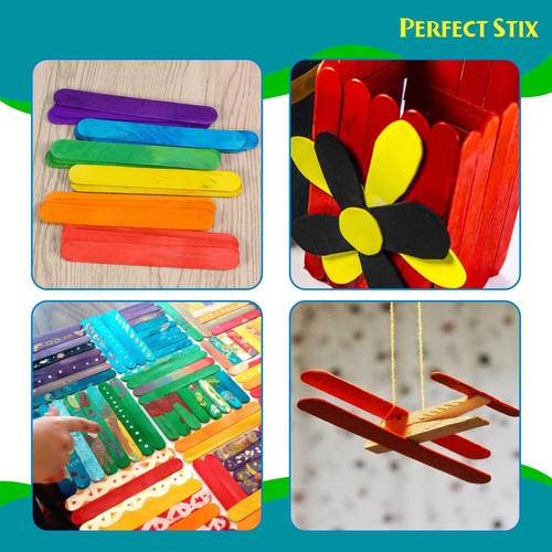 Wooden Poplar Wood Craft Colored Sticks. Jumbo Size, 6 x 3/4, Wood ...