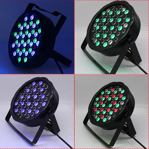 4x 54 LED RGBW Stage PAR 64 Light 162W Party Lighting DMX DJ Show ...