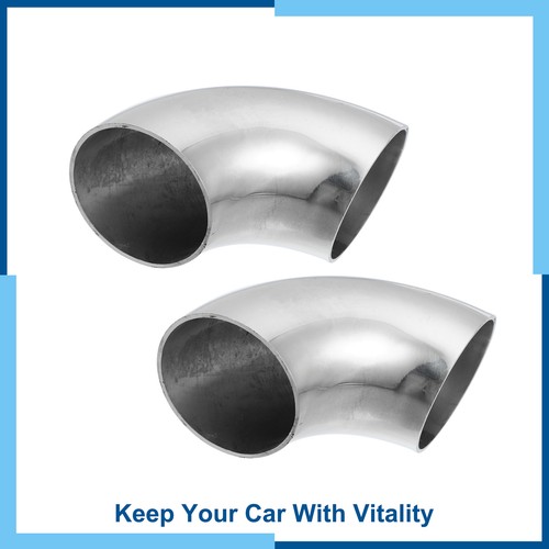 Universal 2Pcs OD 2 Inch/2" 90 Degree Stainless Steel Exhaust Elbow ...