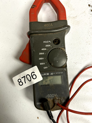 Fluke 30 Clamp Meter Multi-Meter, 400 Amps | eBay