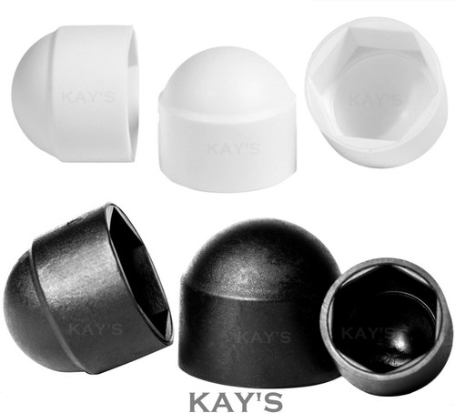COVER CAPS BLACK & WHITE PLASTIC NUT AND BOLT DOME CAP M5 M6 M8 M10 M12 ...