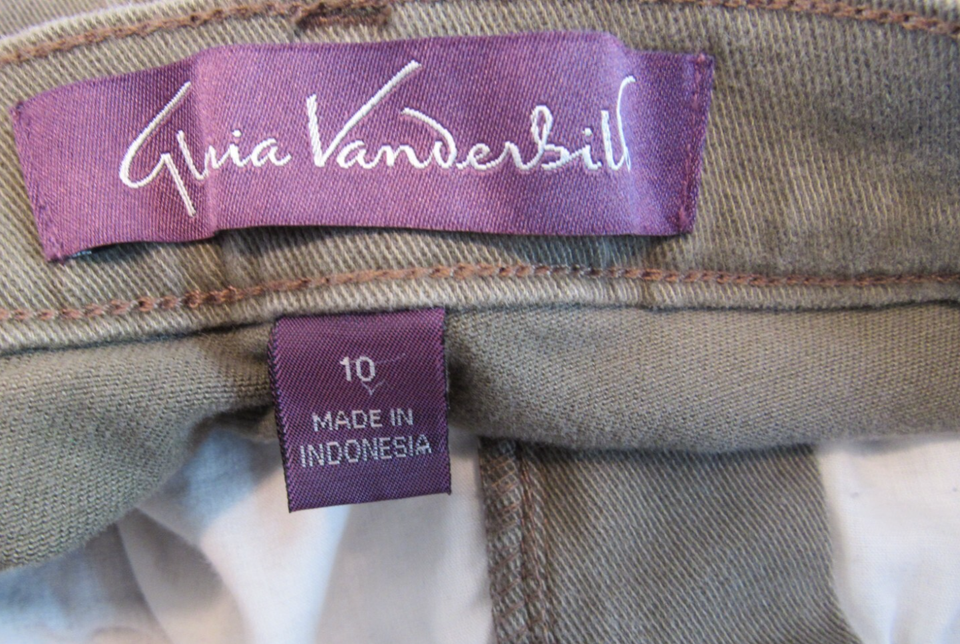 Gloria Vanderbilt Brown Stretch Comfort Amanda Pants Missy Short Size ...