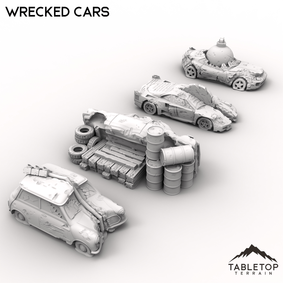 Wrecked Cars - MCP Tabletop Terrain | eBay