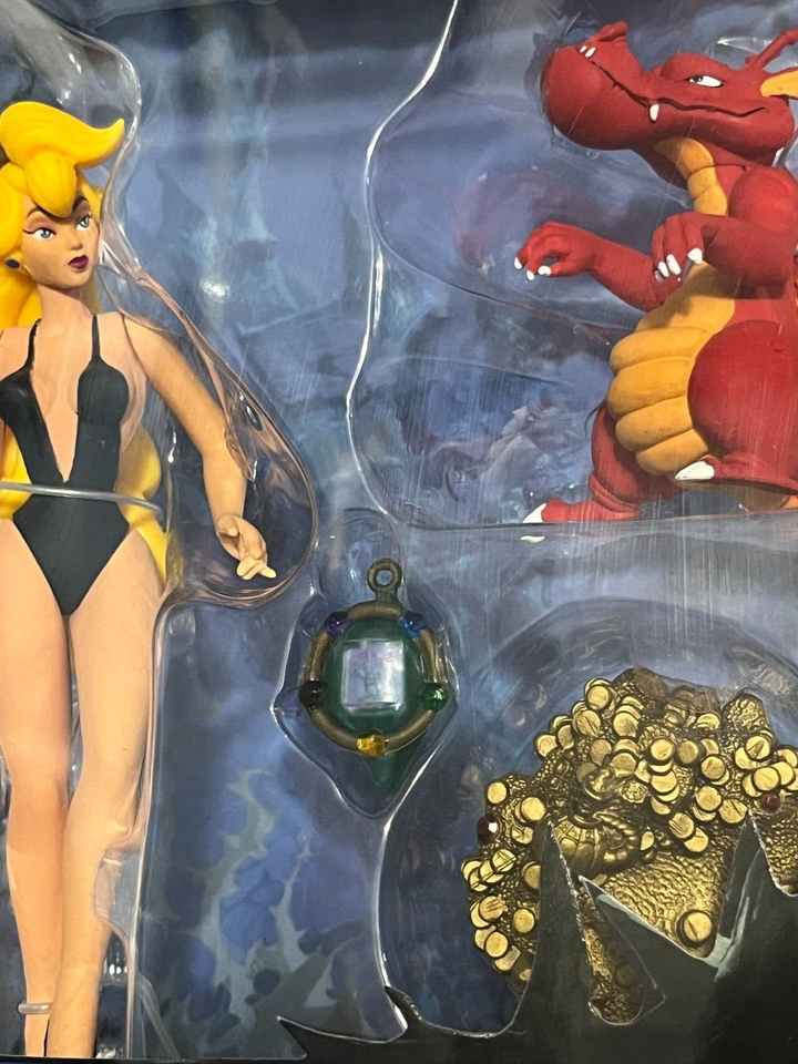Princess Daphne with Fire Drake Dragons Lair 3D Action Figures Series ...