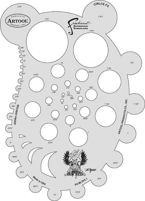 Stencil aerografo ARTOOL Ryno Blasted by Ryan Templeton - SCEGLI IL TUO ...