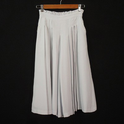 Feroux Blue Pleated Gaucho Pants Women’s Size 1 Stylish Casual Wear | eBay