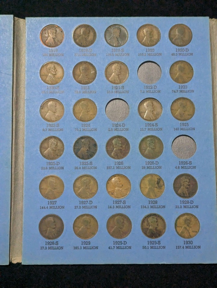 Lincoln Head Cent Book 1909-1940 (Partially Completed) | eBay
