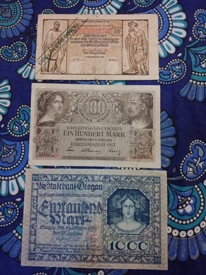 500 Mark Königsberg, 100 Mark Kowno, 1000 Mark Glogau | eBay.de