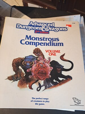 AD&D 2nd Ed Monstrous Compendium volumes One - Three Binder | eBay