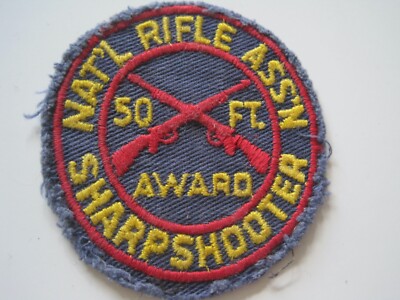Vintage NRA Sharpshooter Patch 50 Ft | eBay