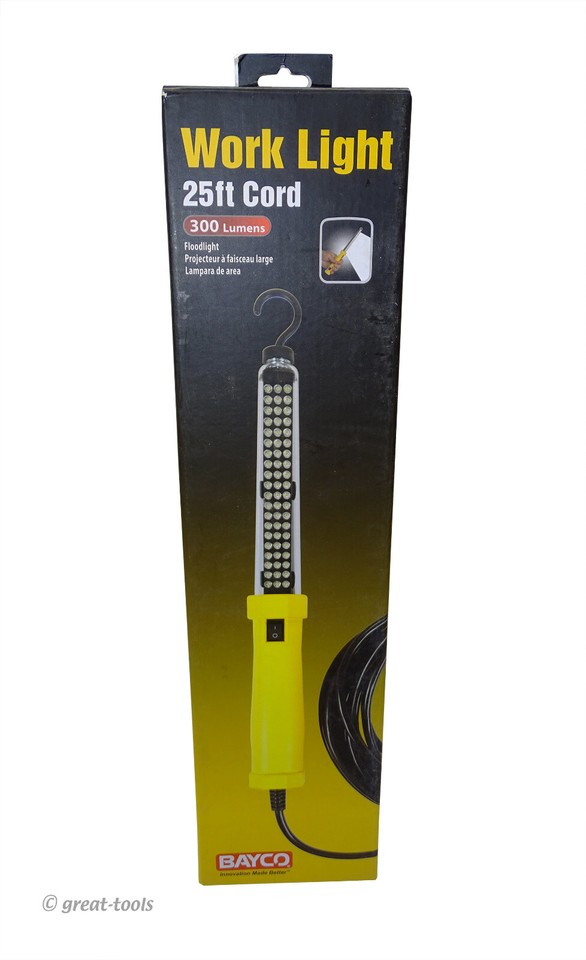 LED CORDED WORK LIGHT – 25 FT drop light – automotive repair tools ...