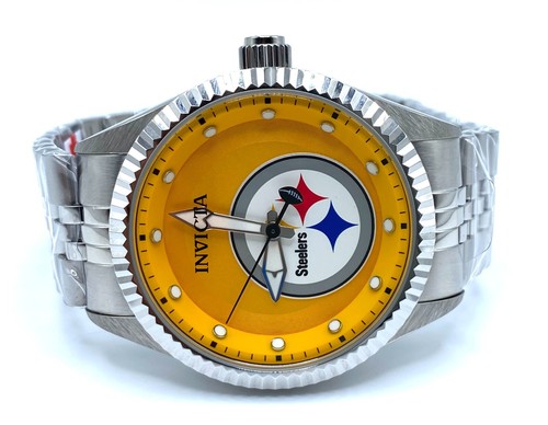 INVICTA WATCH NFL Pittsburgh Steelers 42415 43mm PC21 Quartz NO BOX | eBay