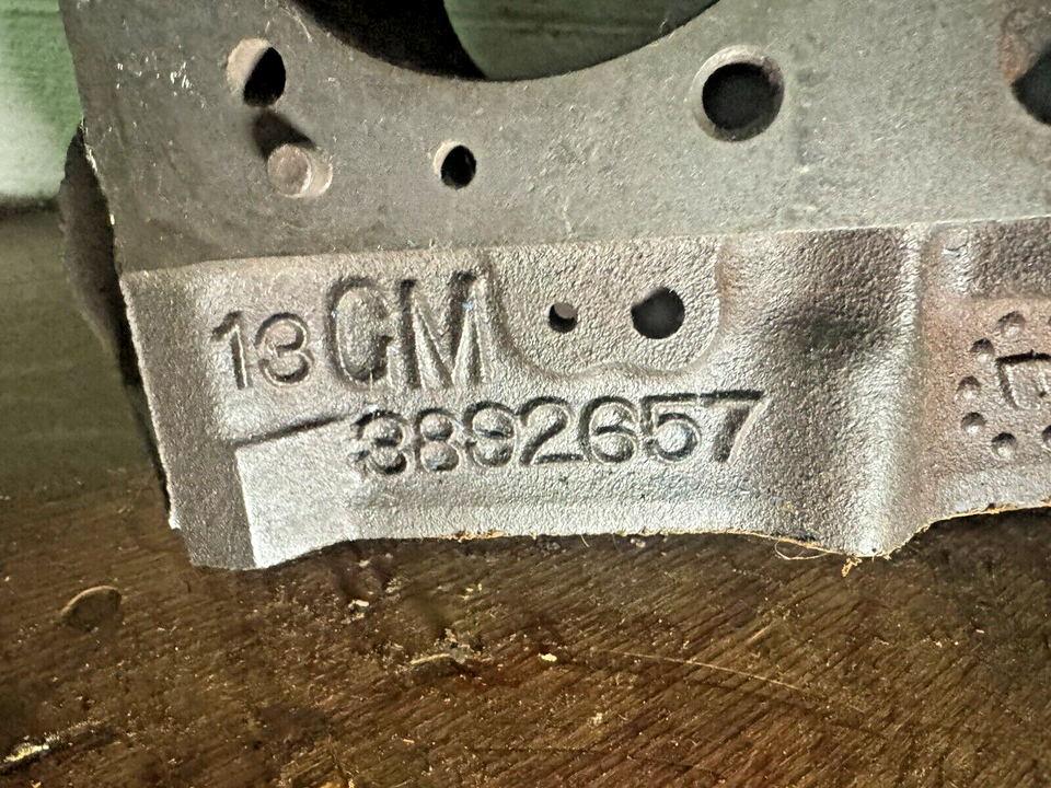 1967 Corvette 327 SBC Small Block Chevy Engine Block Casting 3892657 | eBay