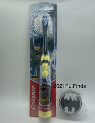 Colgate Batman Battery Powered Toothbrush Batman Extra Soft+Brush Head ...