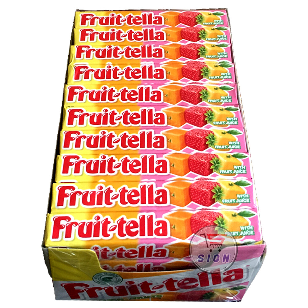 FRUIT TELLA WITH FRUIT JUICE CHEWY SWEETS ( 5 FLAVORS ) STRAWBERRY ...