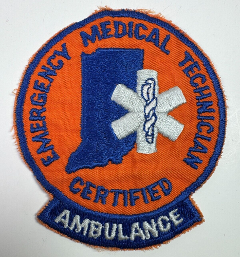 Indiana Ambulance EMT Emergency Medical Technician Certified IN Patch ...