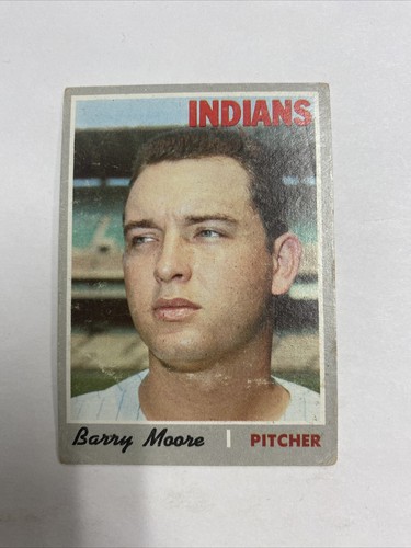 1970 Topps Baseball Barry Moore Cleveland Indians Card #366 | eBay